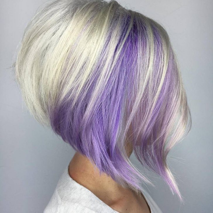 Tagli di capelli di media lunghezza: diversi look colorati e originali ...