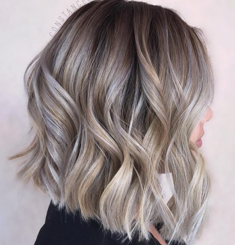 Balayage biondo freddo su capelli medi e lunghi, look simili da cui ...