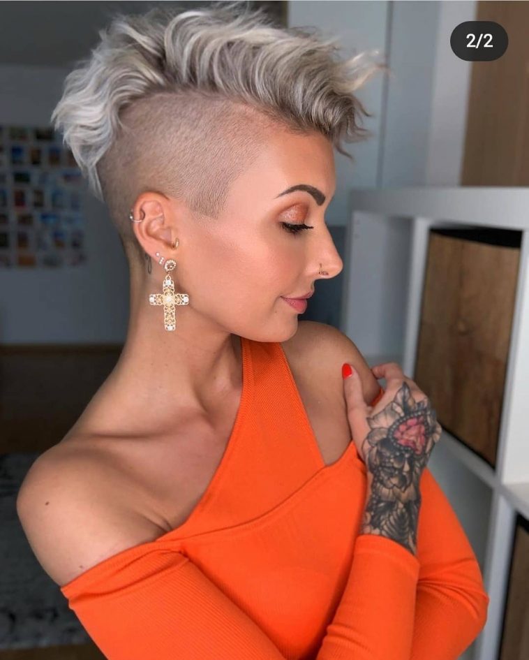 [35 FOTO] Capelli rasati da donna, un look molto affascinante alla ...