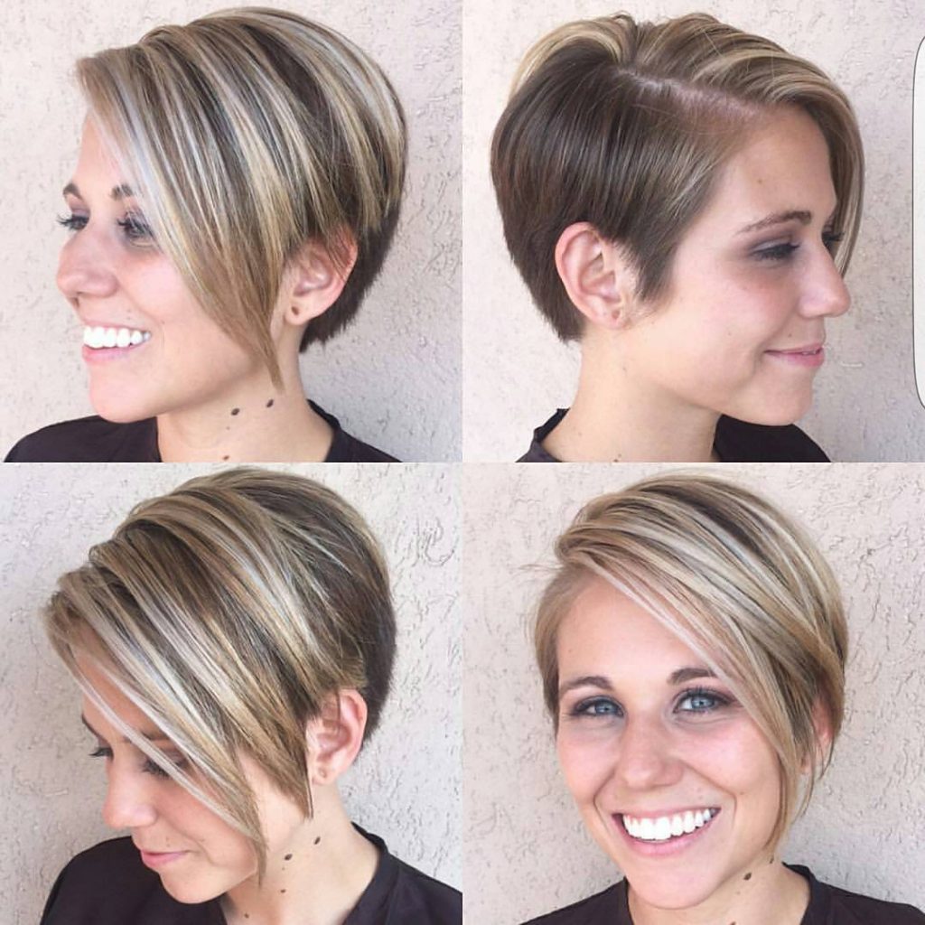 33 tagli pixie cut scalati, con ciuffo e colorazioni diverse da cui ...