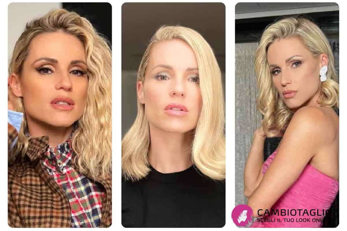 Il taglio più glamour è il caschetto lungo di Michelle Hunziker, ma ...