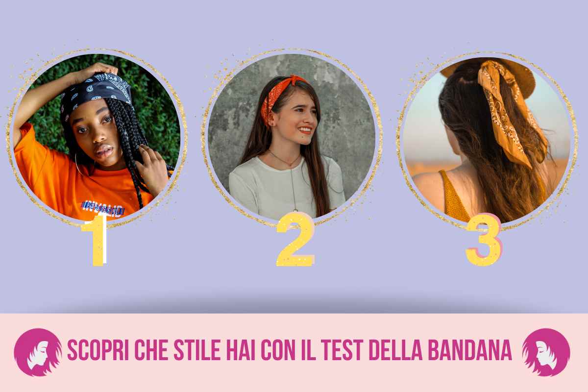 Test: scegli come preferisci portare la bandana e scopri che tipo di ...