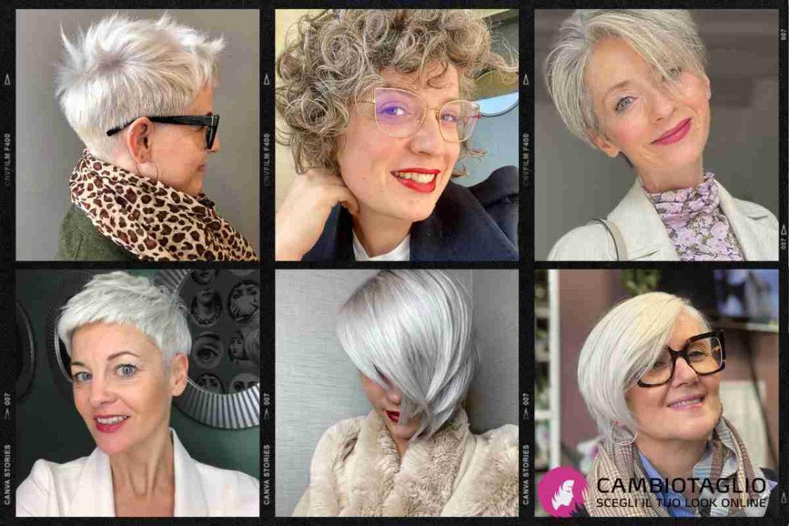Valorizza al massimo i capelli grigi e bianchi! Scegli tra 15 pixie cut ...